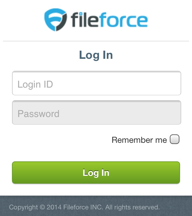 About Login — Fileforce Online Help